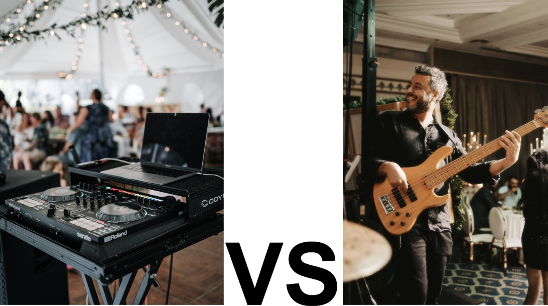 Wedding DJ vs. Live Band: How to Choose for Your Big Day